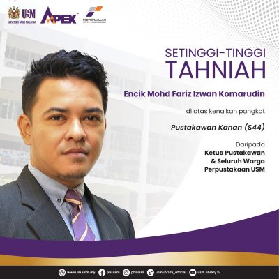 SEKALUNG TAHNIAH DAN SYABAS ATAS KENAIKAN PANGKAT